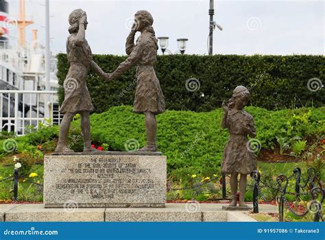 Statues Of Japan Us Friendship Girl Scouts Editorial Photo Image Of Statues Scenery 91957086