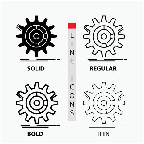 Setting Data Management Process Progress Icon In Thin Regular
