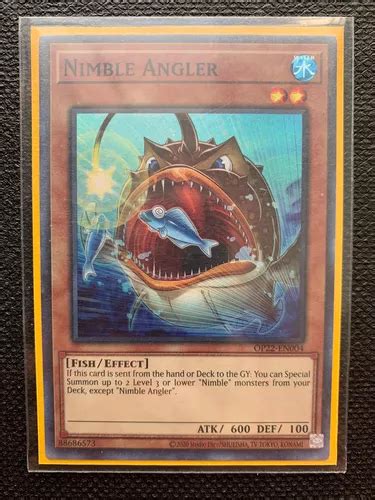 Yu Gi Oh Nimble Angler Super Rare Op22 En004 Mercadolibre