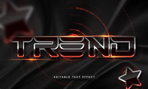 Premium Vector Metallic Text Effect Mockup