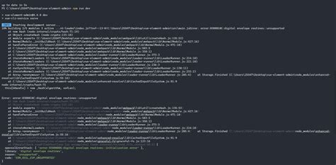 项目启动报错 · Issue 4096 · Panjiachenvue Element Admin · Github
