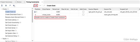 Xilinx Vivado开发环境之timing Constraints的使用vivado Timing Constraints Csdn博客