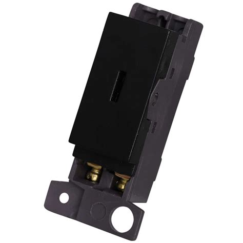 Scolmore Click Mini Grid A Way Key Switch Module Black MD BK CEF