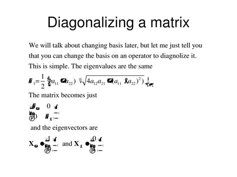 Ppt Matrix Operations And Eigenvalues Understanding Linear Algebra