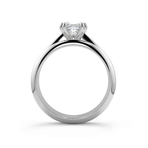 Sarai Double Prong Solitaire Princess Cut Diamond Engagement Ring Nivetta