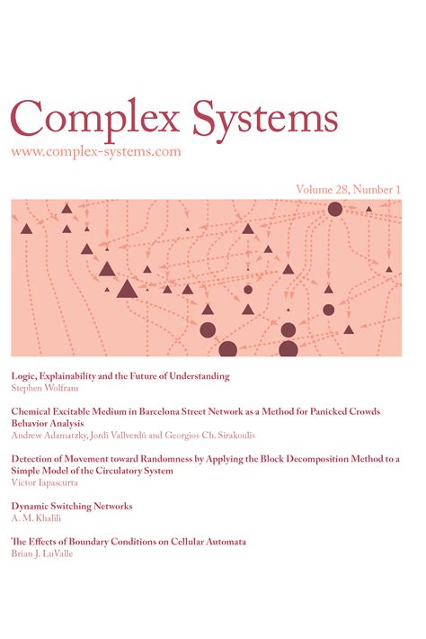 Archives—complex Systems Research Journal