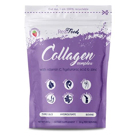 Realfood Collagen Complex с вит С хиалуронова киселина и цинк