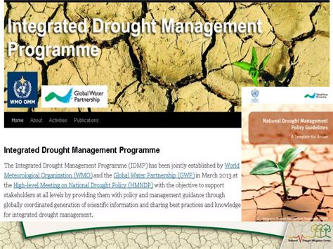 Overview Of Drought Indicators And Their Application In The Context Of A Drought Early Warning