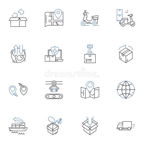 Quality Control Line Icons Collection Inspection Standards Accuracy