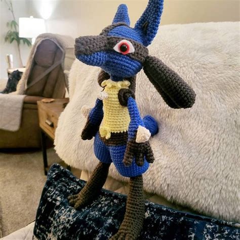Lucario Pokemon Crochet Pattern Etsy