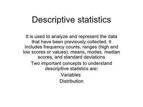 Descriptive Statistics Definition And Example Riset