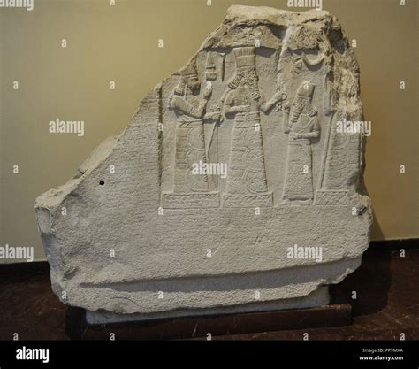 Stele With Inscription And Relief Of Shamsh Res Usur Governor Of Mari