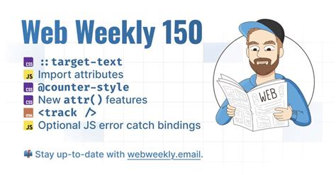 The New Web Weekly Is Out 🥂 This Weeks It Includes The New Css