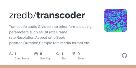 Github Zredbtranscoder Transcode Audio And Video Into Other Formats