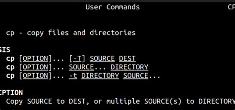 Cp Command Fossguides
