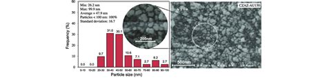 Surface Particle Size Distribution Histogram Of Synthesized Czahzsm 5
