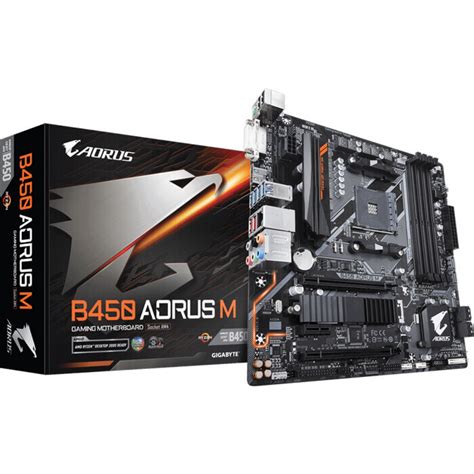 Placa Mãe Gigabyte B450 Aorus M Chipset B450 Amd Am4 Matx Ddr4