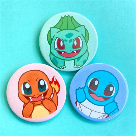 Pokémon Buttons Cute Buttons Anime Buttons Pokémon T Pokémon