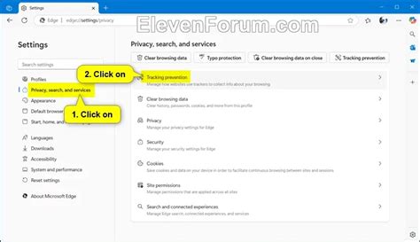 Add Or Remove Site Exceptions For Tracking Prevention In Microsoft Edge