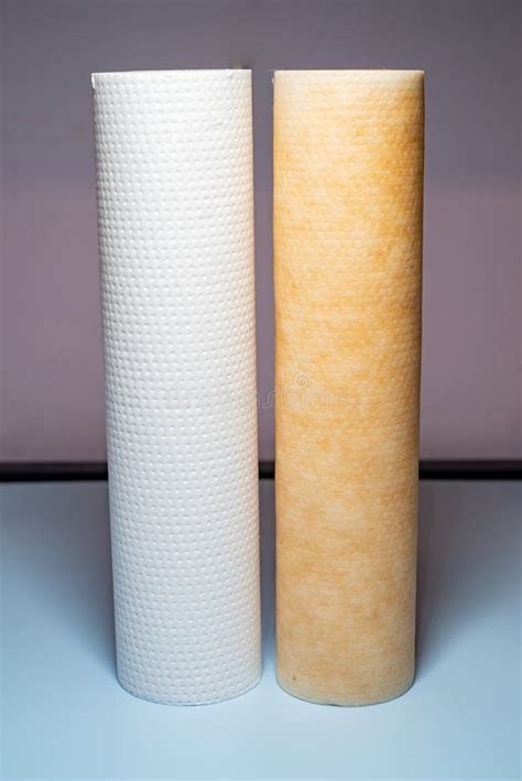 Water Filter Cartridges Universal Sediment Filter Comparison Between New And Used Filter Water