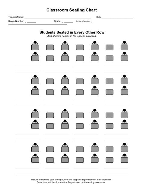 40 Perfect Classroom Seating Charts Map Templates