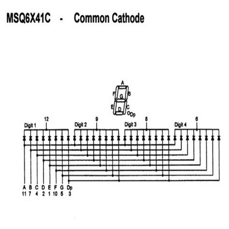 Quad Digit Segment LED Display Red HandsOn Tech