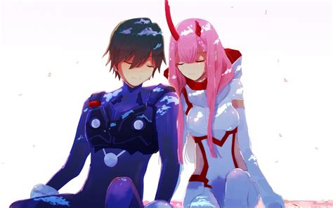 Download Wallpaper 1920x1200 Hiro And Zero Two Couple Anime 1610 Widescreen 1920x1200 Hd
