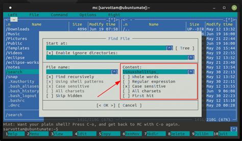 how to find files containing specific text string in linux