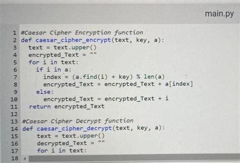 Solved The Caesar Cipher Algorithm Was Introduced In Week