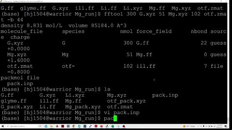 3 Running Packmol Youtube