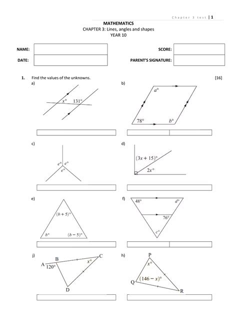 Geometry Lines Angles And Shapes Pdf Physics Science