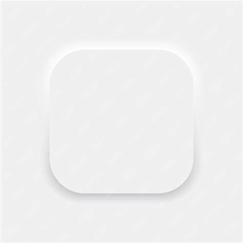 Premium Vector Neumorphism Square Soft Ui Icon Mockup Element Vector