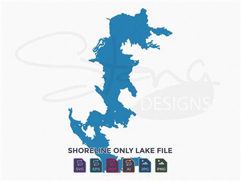 Umbagog Lake Nh Shoreline Only Map Single Layer Svg Pdf Ai Eps Png 