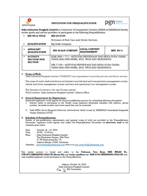 Prequalification For Pool Car Services Pdf Business Technology