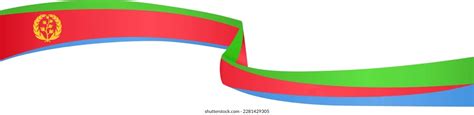 Eritrea Flag Wave Isolated On Png Stock Vector Royalty Free Shutterstock