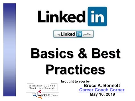 Linkedin Basics And Best Practices Ppt