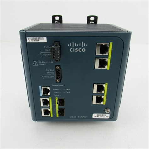 CISCO IE 3000 4TC V03 INDUSTRIAL ETHERNET SWITCH 4 X 10 100 2 X GIGABIT SFP Usado Garantia 12