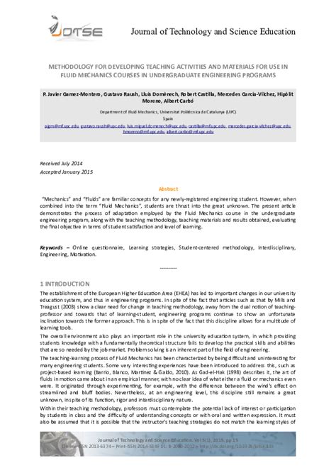 Pdf Methodology For Developing Teaching Activities And Materials For