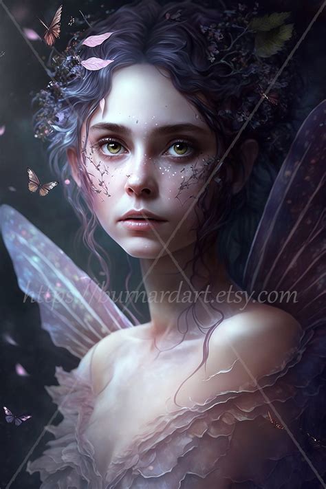 Pixie Girl Digital Download Pixies Fantasy Ai Art Print Printable