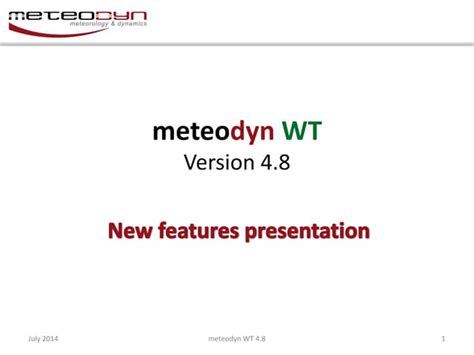 New Features Presentation Meteodyn Wt 48 Software Wind Energy Ppt