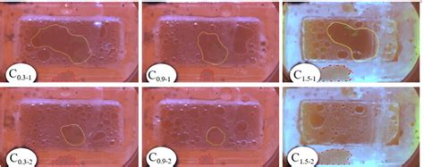 The Bubbles Profiles At The Carbon Anode Working At Various Anode Download Scientific Diagram
