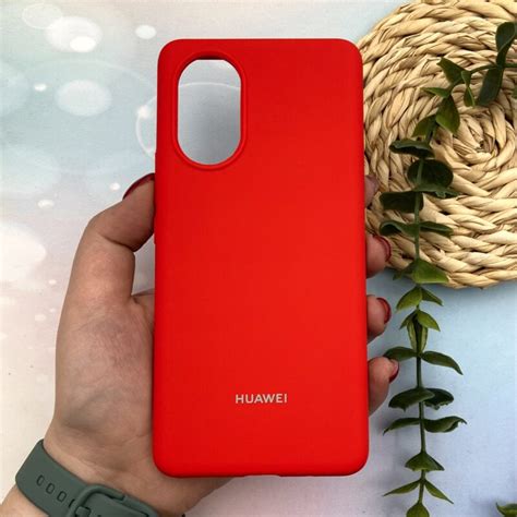 قاب گوشی Huawei Nova 8 هوآوی سیلیکونی پاک کنی اورجینال داخل پارچه ای رنگ قرمز کد 88125 قاب سنتر