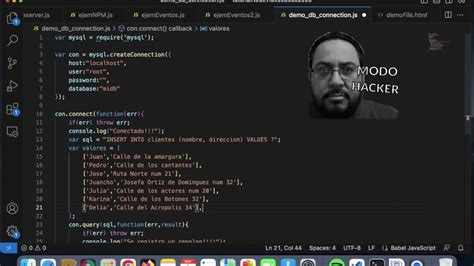 Video12 Insertar Datos En Mysql Con Nodejs Youtube