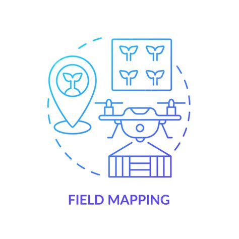 Concept Map Vector Png Images Field Mapping Blue Gradient Concept Icon Outline Complex