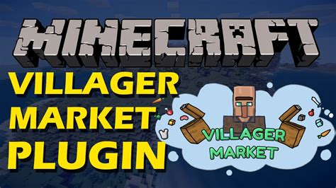 Create Npc Shops In Minecraft With Village Market Plugin Youtube
