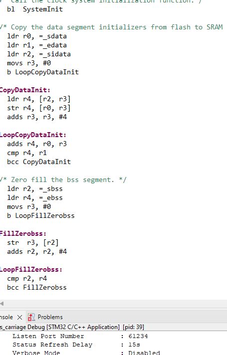 cubeide debugging startup process stmicroelectronics community