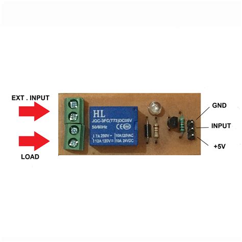 5V Single Channel Relay 1 Ch Relay Module For Household Appliance Control On Homemade PCB