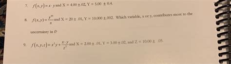 Solved 7 Fxy X Yand X 400 402 Y 500 04 8 Fxy