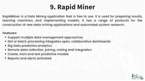 25 Best Data Mining Tools In 2022 Pdf