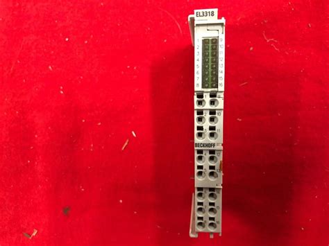 Beckhoff El3318 Ethercat 8 Ch Thermocouple Input Module Plc Ltd